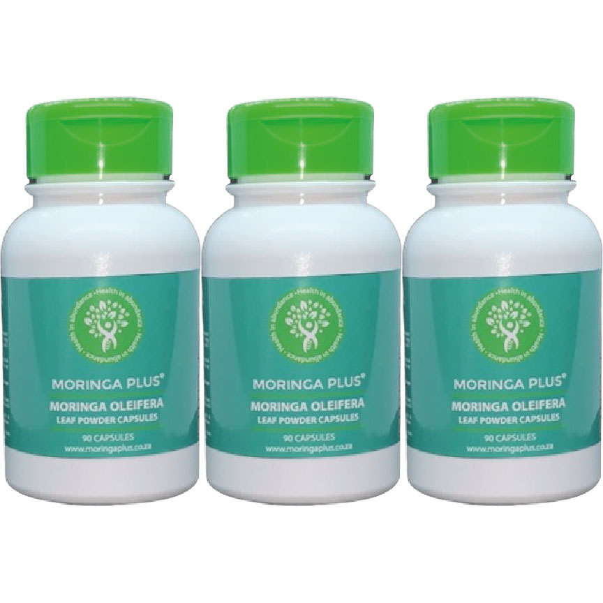 Pure Organic Moringa Capsules (Buy 3 Bottles and get 2 Free) SAVE R360-00!! - Moringa Plus